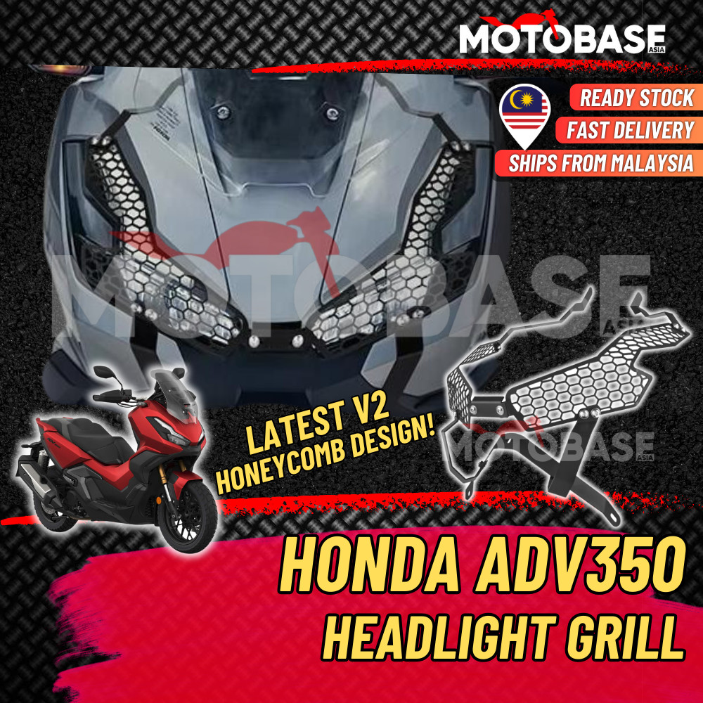 Honda ADV350 Headlight Grill V2 Honeycomb Protection Heavy Duty ...
