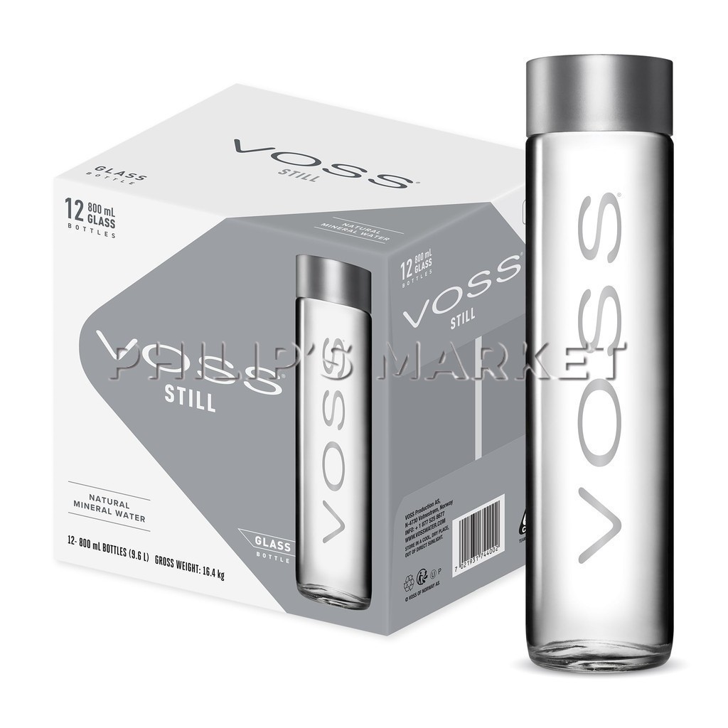 Voss Glass Still Water Carton (12 x 800ml) | Shopee Singapore