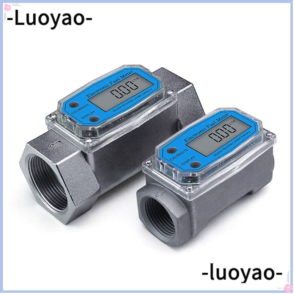 LUOYAO Digital Turbine Flow Meter Portable Petrol Kerosene Methanol ...