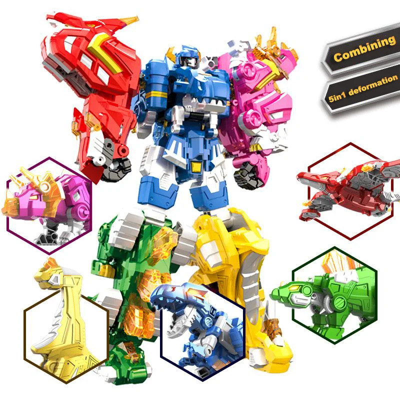 Combining Robot Toy 5 in 1 Combine Anime Combining Mecha 10.6''/32cm ...