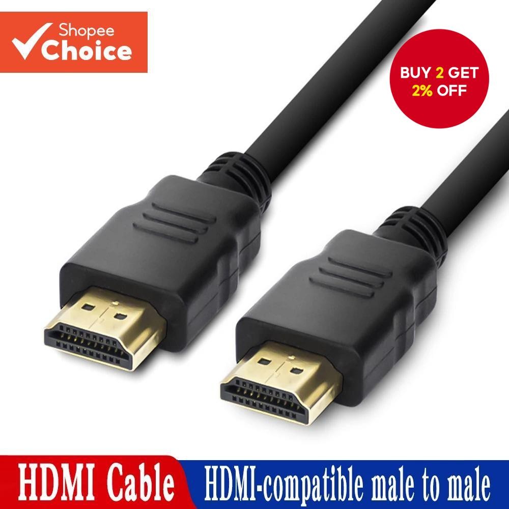 [Shopee Choice] HDMI-compatible Cable Video Cables 1.4 4K 1080P 3D ...
