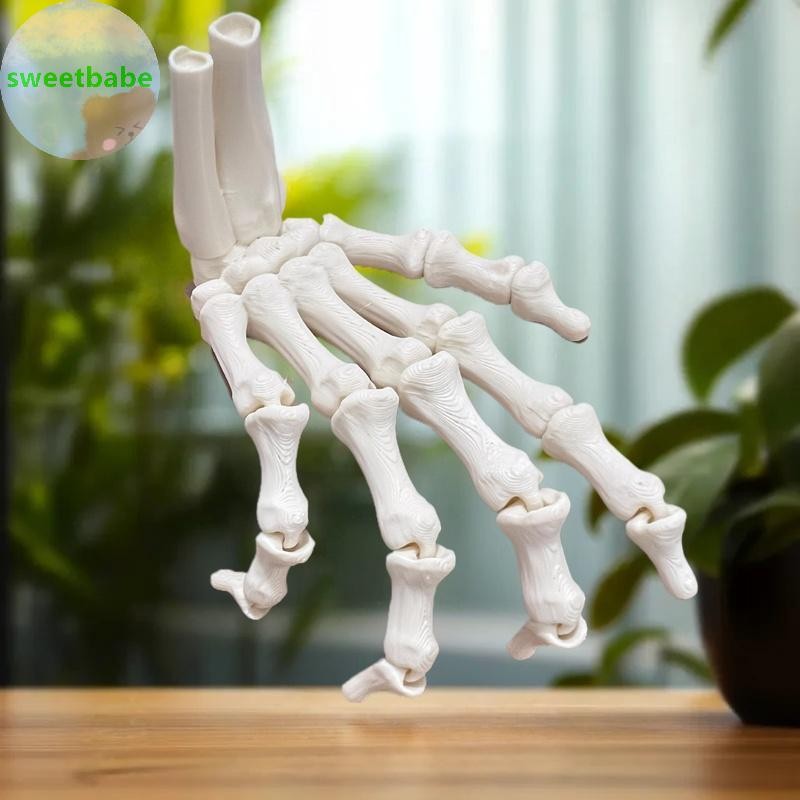Sweetbabe 3D Printed Realistic Flexible Joint Skeleton Hand Model Ghost ...