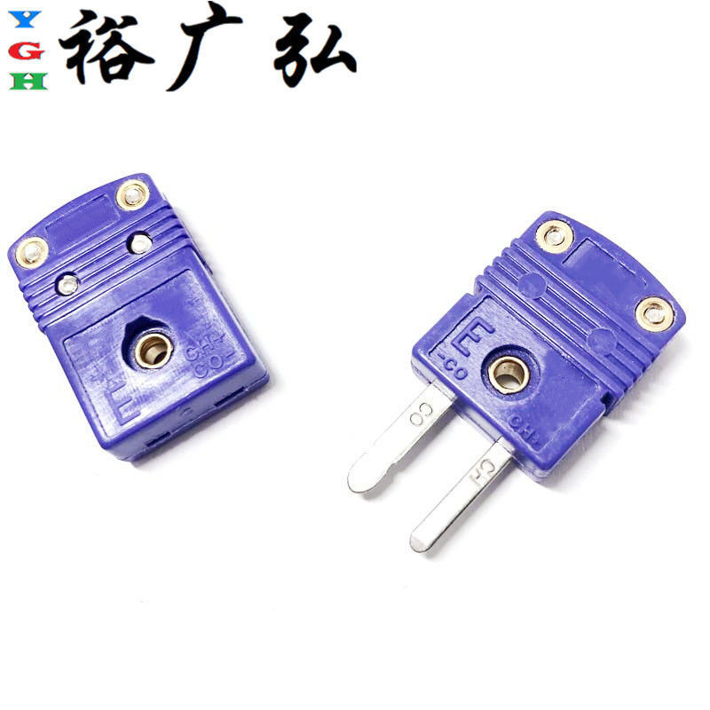 E Type Thermocouple Plug Socket P-E-MF Thermocouple Terminal Connector ...