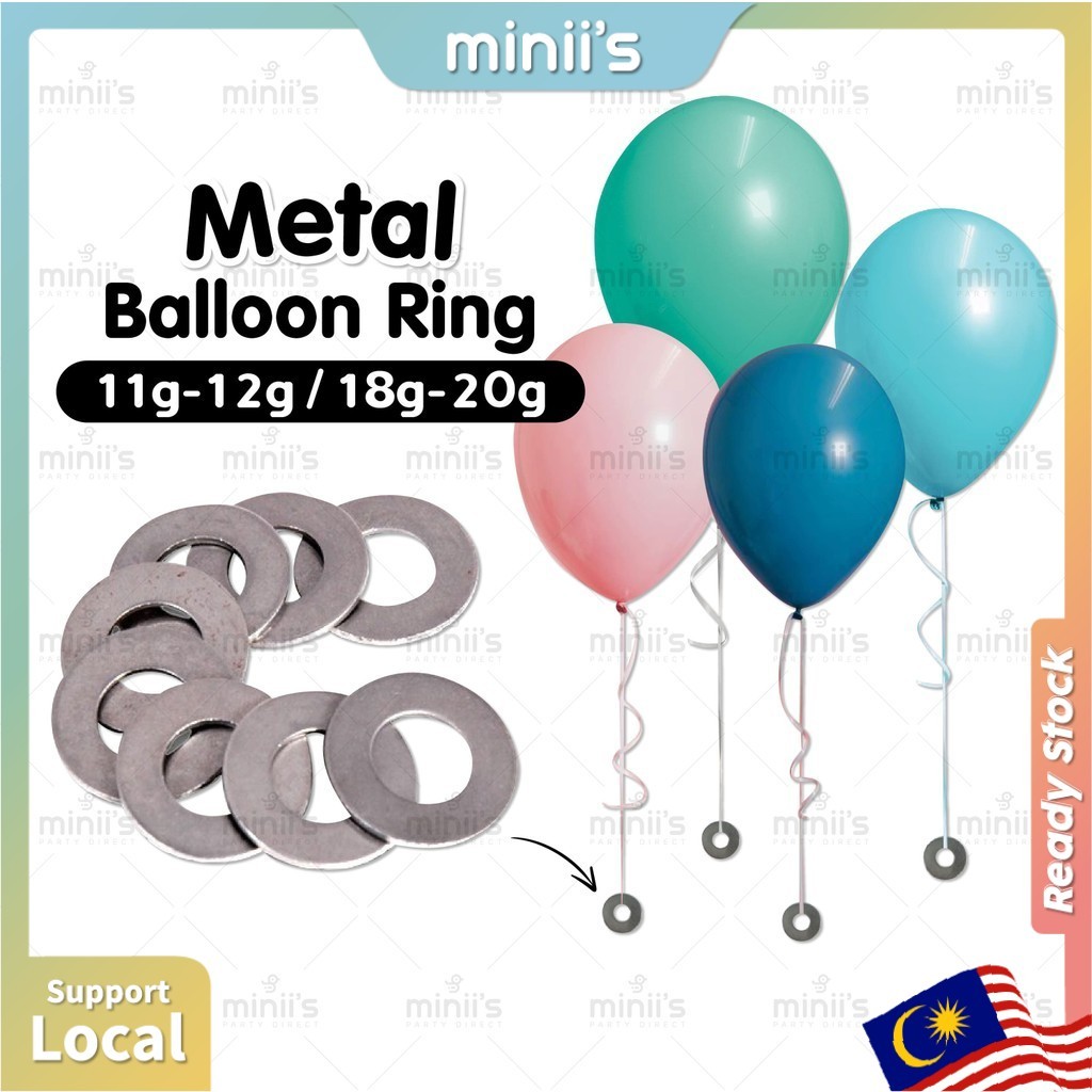 Miniis 1pcs Round Metal Helium Balloons Weights Ring for Balloon ...