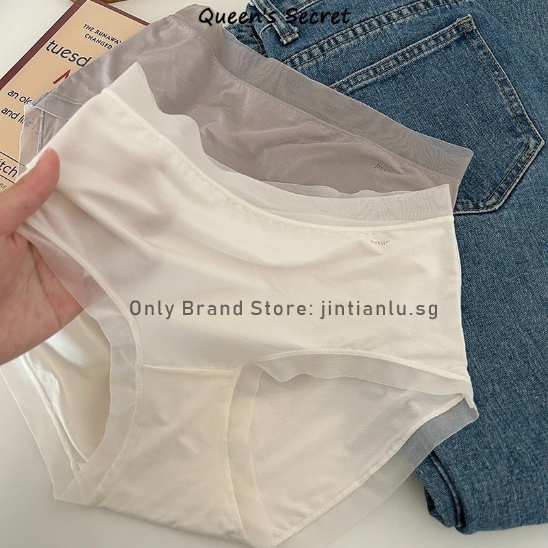 [Queen's Secret] 80s Modal lace underwear, girls thin ice silk seamless ...