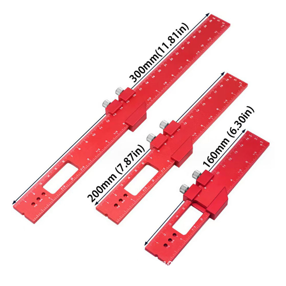 Woodworking Tools Ruler Pocket Ruler Layout Tool Aluminum Precision ...