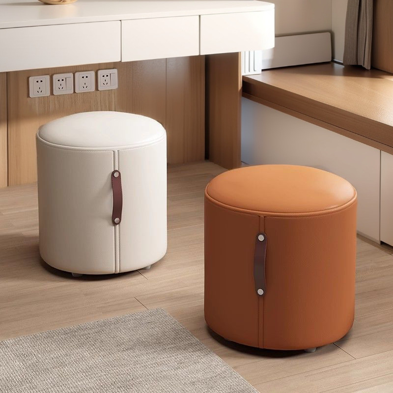 Leather Makeup Stool Dresser Stool Makeup Chair Dressing Stool Low ...