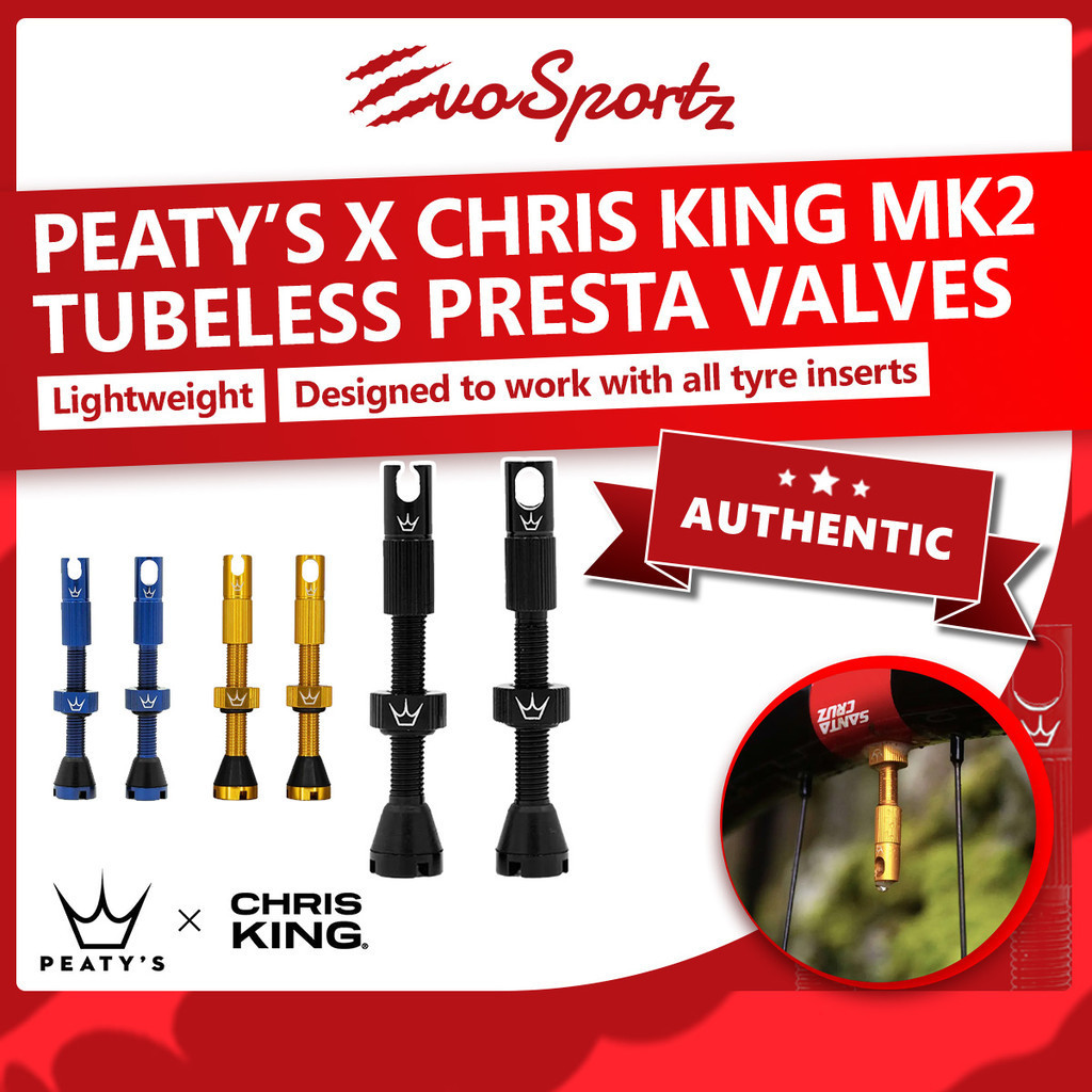 Peaty's x Chris King MK2 Tubeless Presta Valves | Bike FV French Valve ...