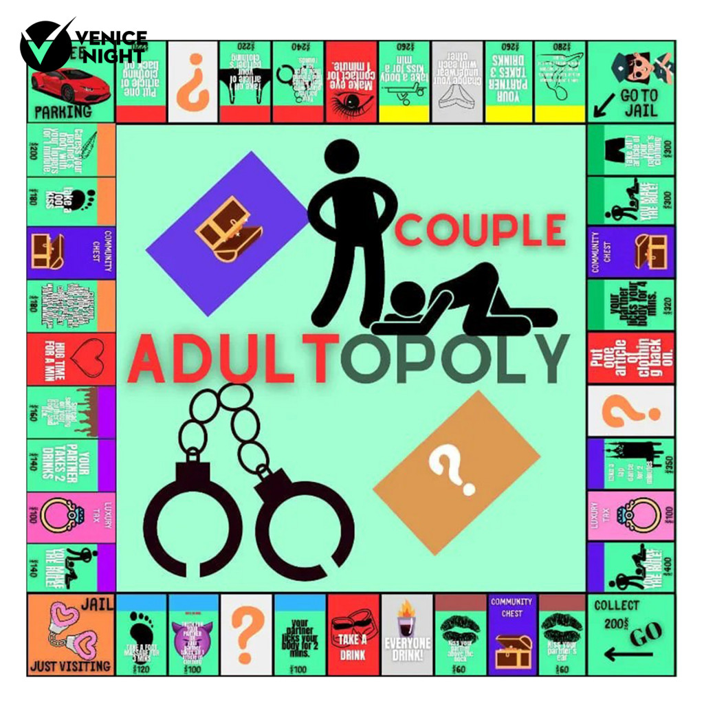 [VNMX] Couples Board Game Couple Activity Game Date Night Monopoly Game ...