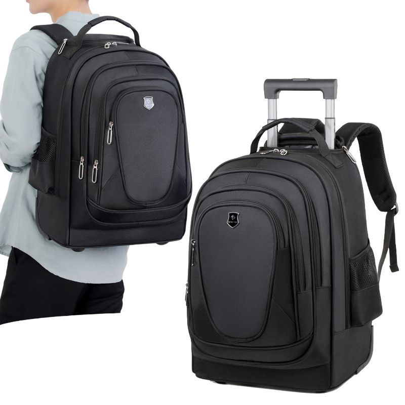 Trolley Laptop Backpack Bag Business Travel Luggage Bag With Wheels For ...