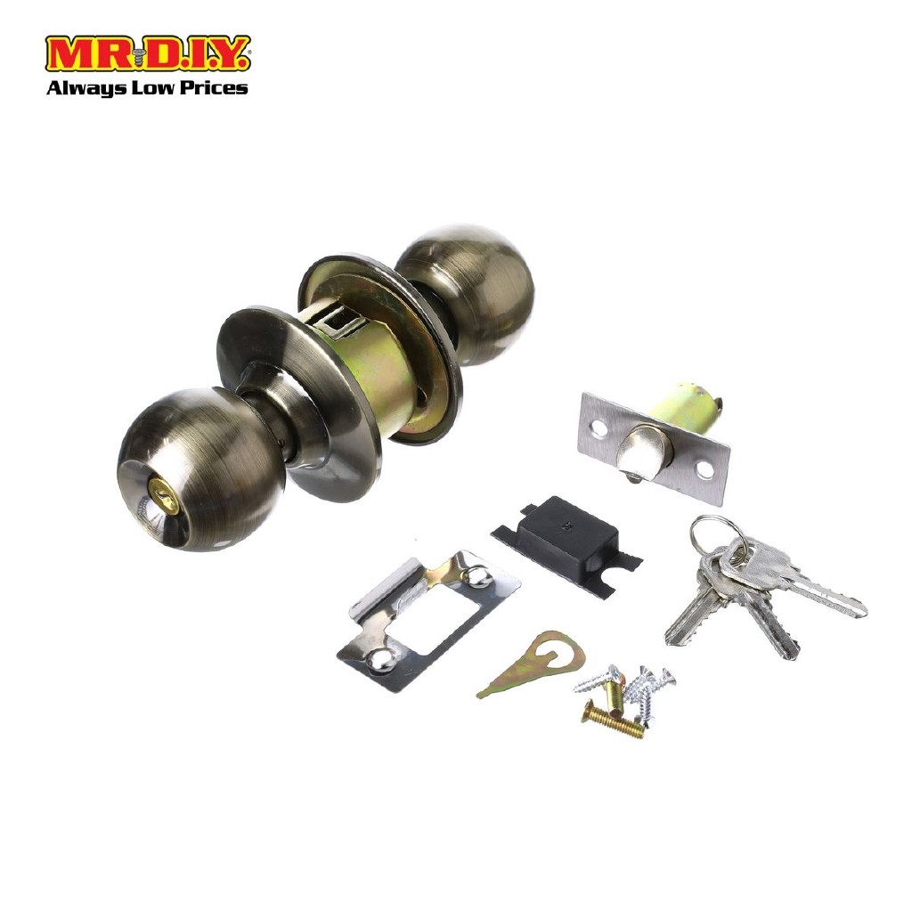 MR.DIY Cylindrical Door Knob 587AB | Shopee Singapore