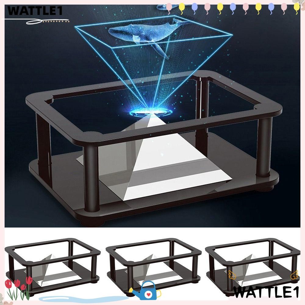 Wttle Holographic Display Stand Toys Plastic Pyramid Hologram