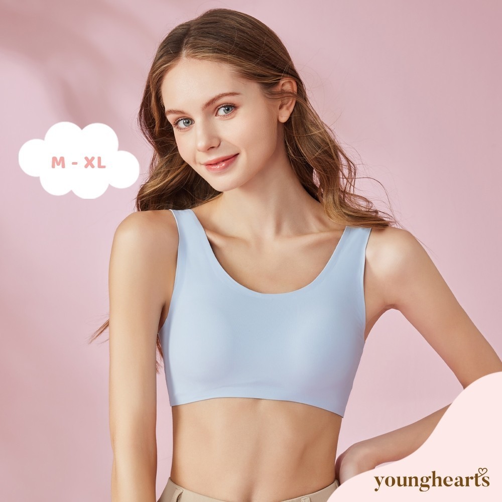 Young Hearts Laminated Seamless Wireless U Back Vest Y23-20177V | Shopee Singapore
