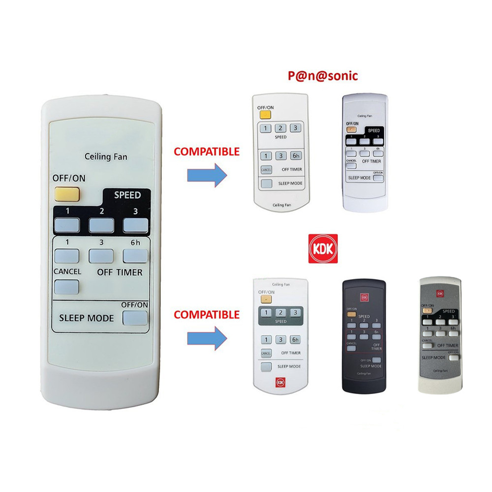 Suitable for KDK Panasonic ceiling FAN Remote Control | Shopee Singapore