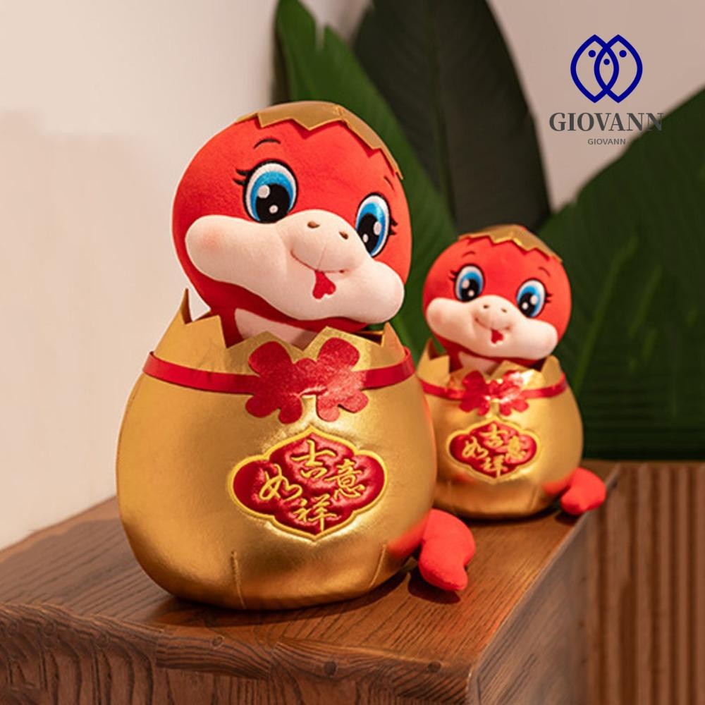 GIOVANNI Snake Year Mascot Toy, Soft Stuffed Animal Snake Baby Plush ...