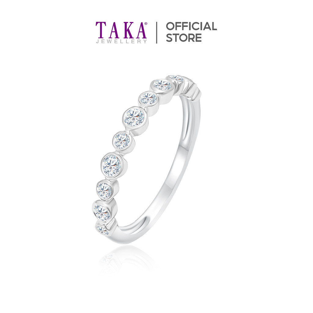 TAKA Jewellery Diamond Ring 9K Gold | Shopee Singapore