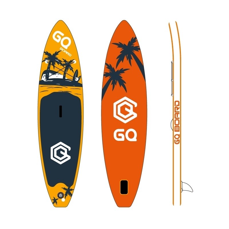 Jess/RQ GQ-COCO Surfboard Coconut Tree Standing Inflatable Folding ...