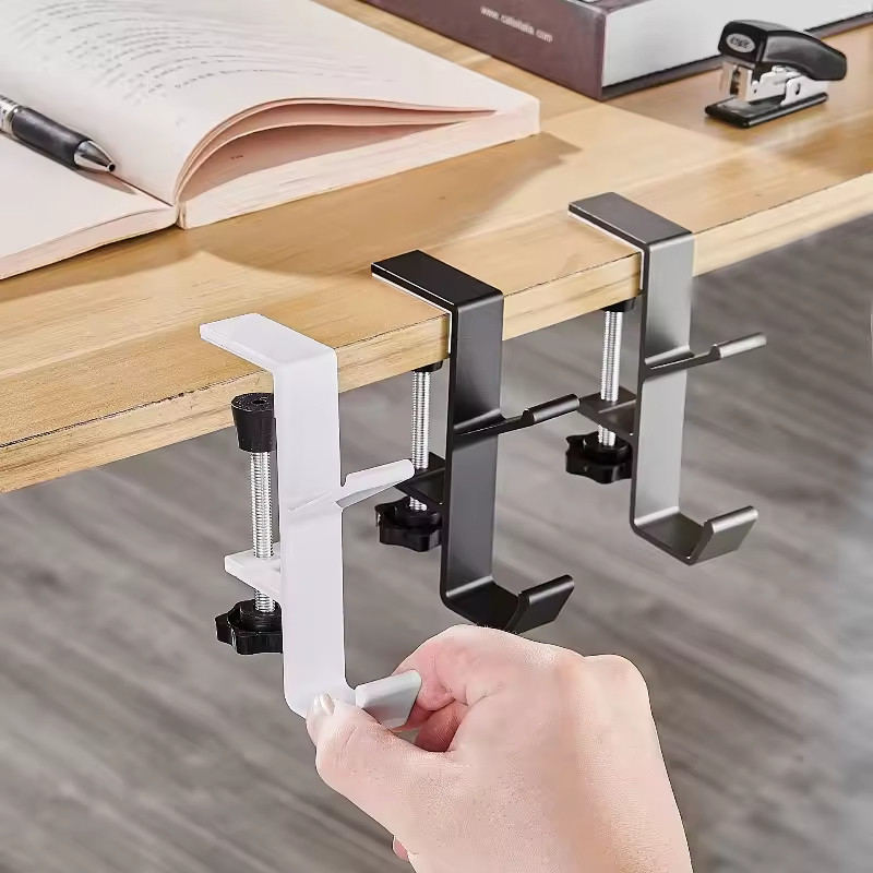 Adjustable Desk Edge Hook Gaming Headset Desk Hanger Backpack Storage ...