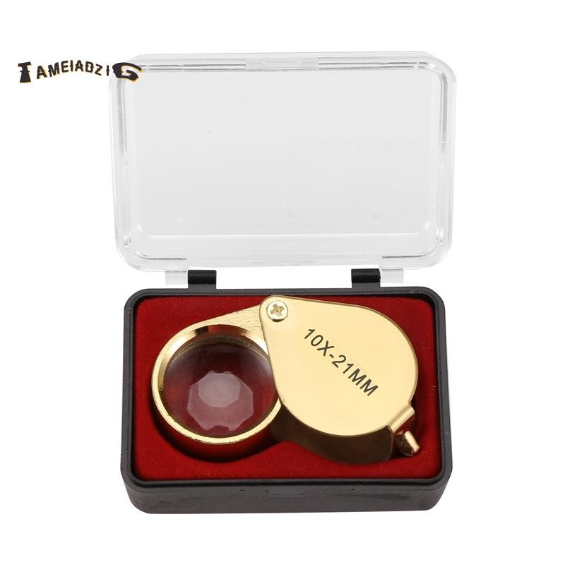 10x Magnifying Magnifier Glass Jewellers Eye Foldable Jewelry Loop ...