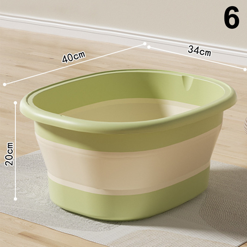 [BT] 1Pcs Foldable Home Foot Bath Bucket Massage Foot Wash Leisure ...