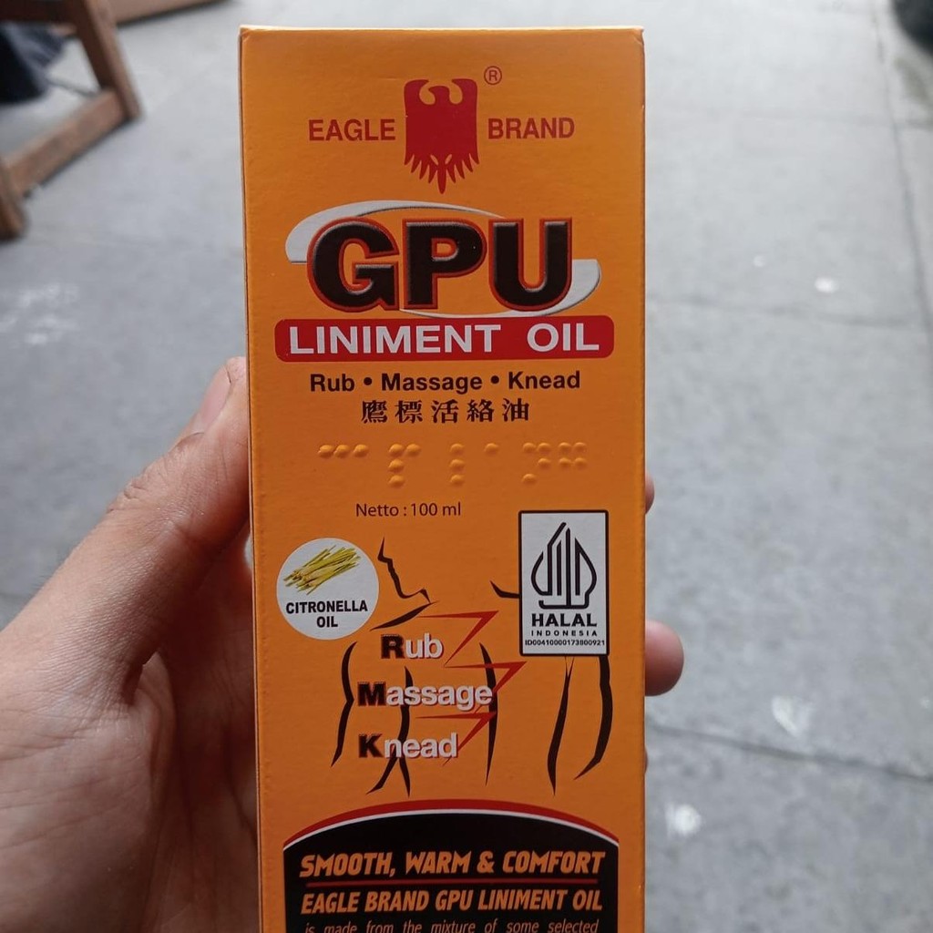 GPU Liniment Oil 100 ml Cap Lang / Massage Scrub Oil / Lemongrass ...