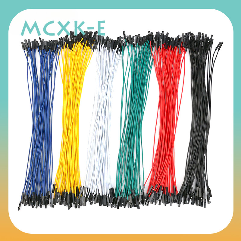 20Pcs 20cm Dupont Cable Wire 24AWG 1Pin Female To Female Jumper Wire 1P ...