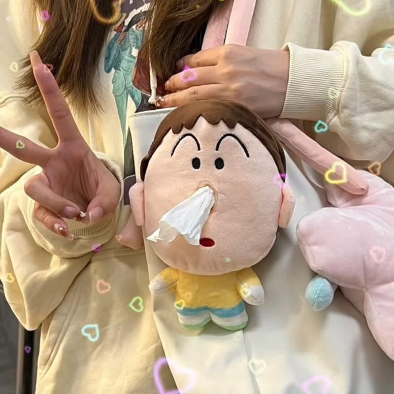 Crayon Shin-chan Tissue Boxes Boochan Doll Plush Toys Gift Soft Cartoon ...