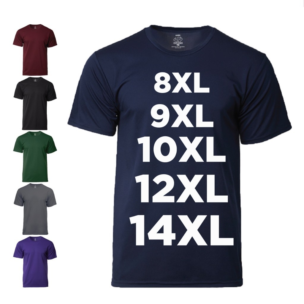GILDAN X HYDT 8XL 9XL 10XL 12XL 14XL Plus Size Microfiber T Shirt ...
