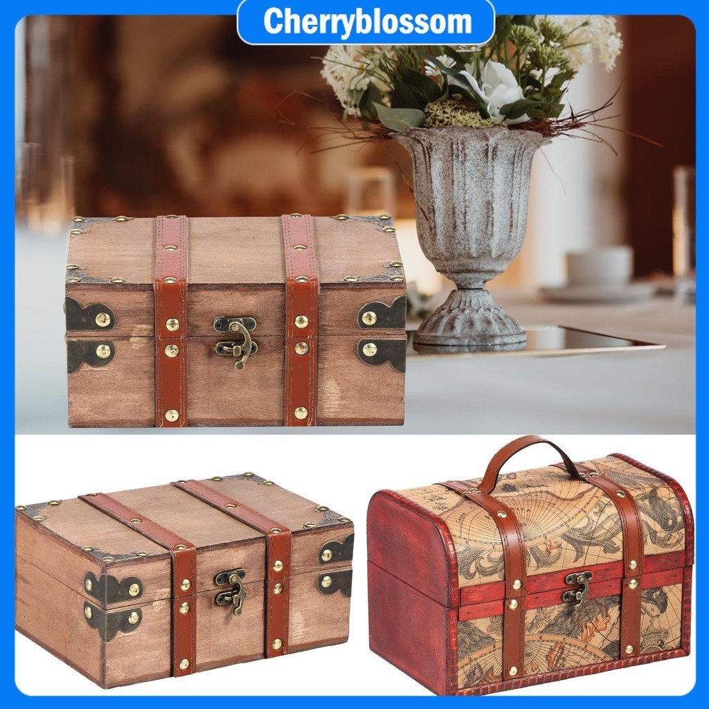 Pirate Treasure Chest Vintage Treasure Chest Box Decorative Storage ...