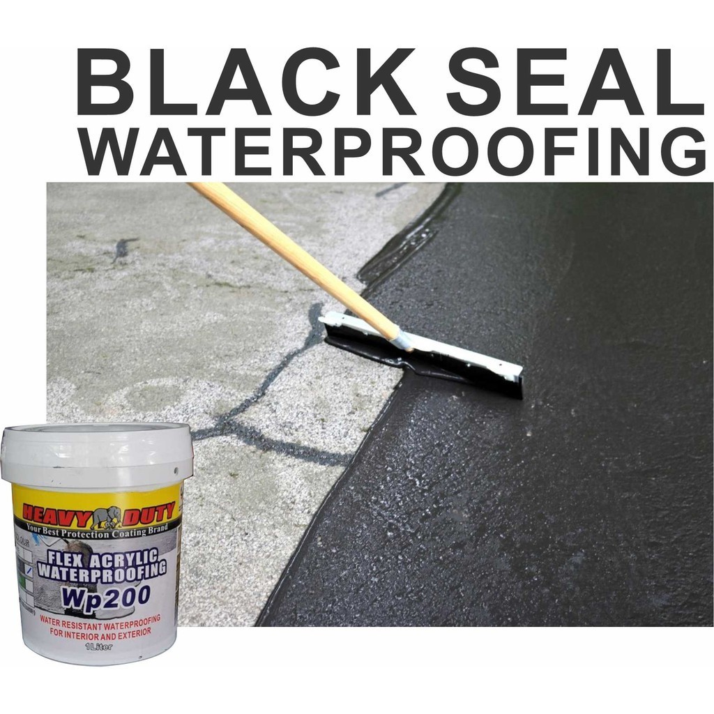 waterproofing acrylic ( 20kg BLACK SEAL ) WP 200 FLEX200 FOR EXTERIOR ...