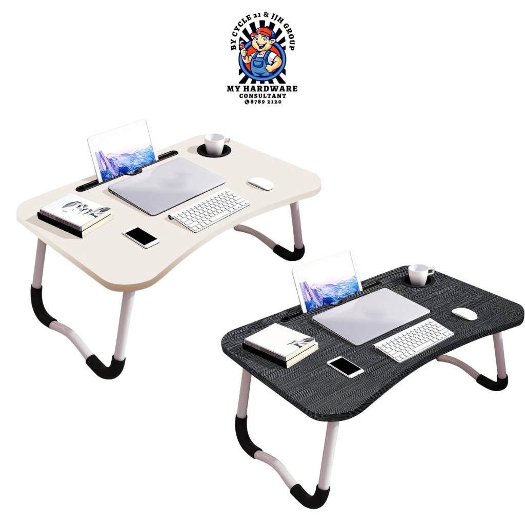 SG FAST DELIVERY Multi Purpose Lazy Foldable Laptop Table Work Study ...