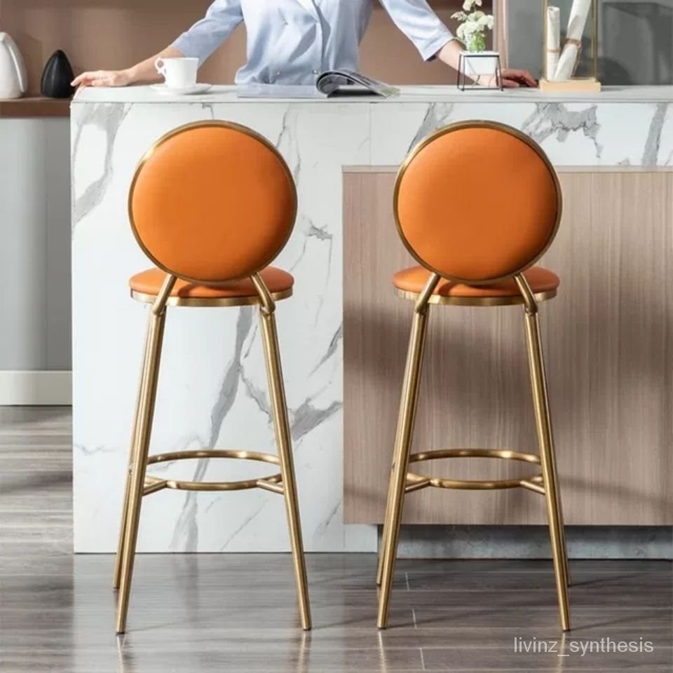 Bar Stool Nordic Light LuxuryinsHome Modern Minimalist Bar Backrest ...