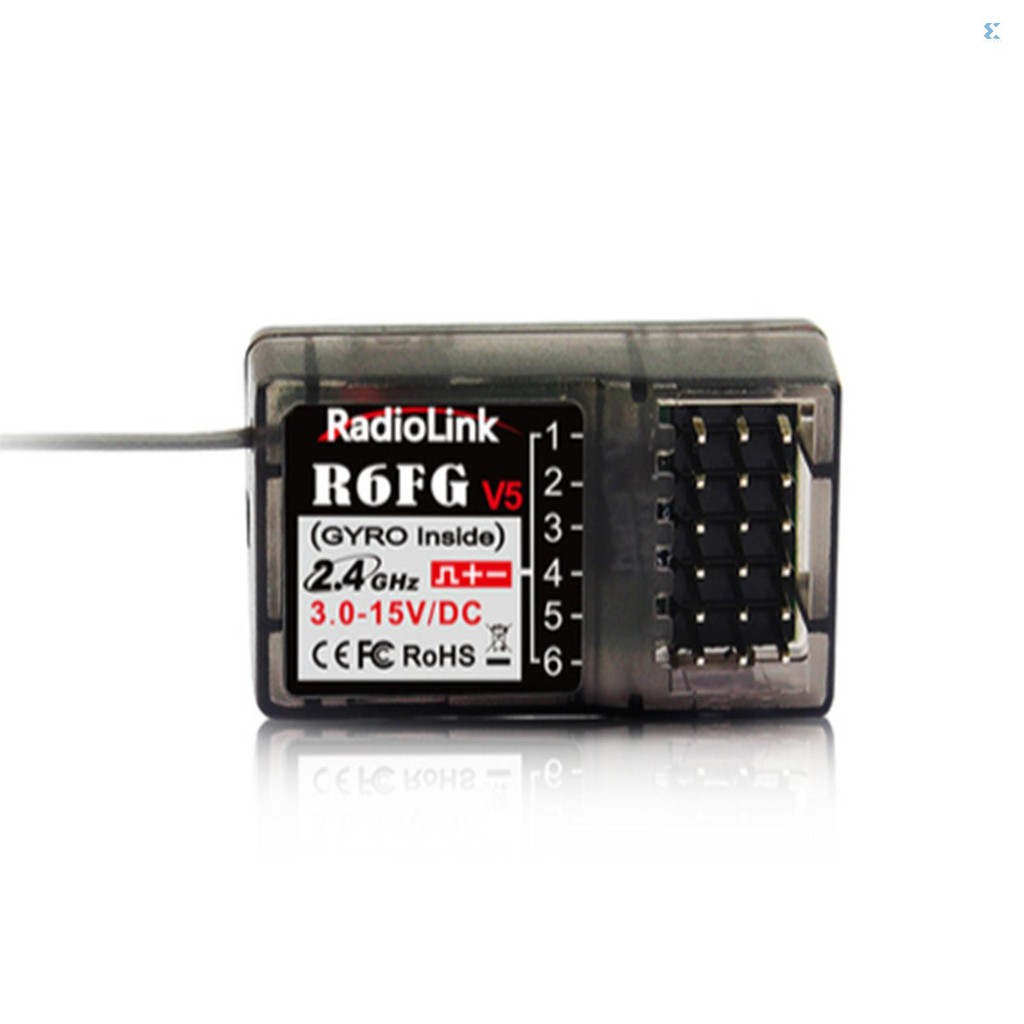 Radiolink R6FG V5 2.4G 6CH FHSS Receiver Gyro Inside for RC6GS V2/RC4GS ...