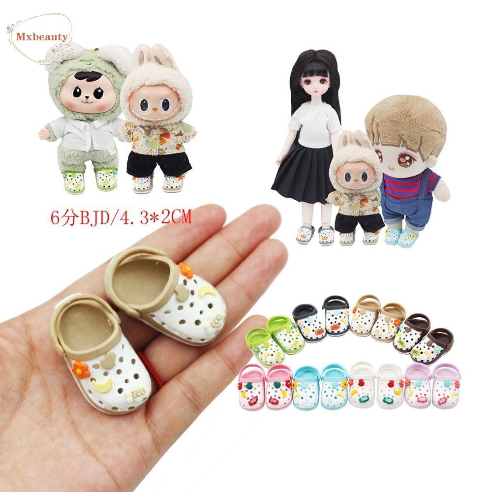 MXBEAUTY 1 pair Labubu Doll Shoes, Kawaii Mini Mini Hole Sandals, Doll ...
