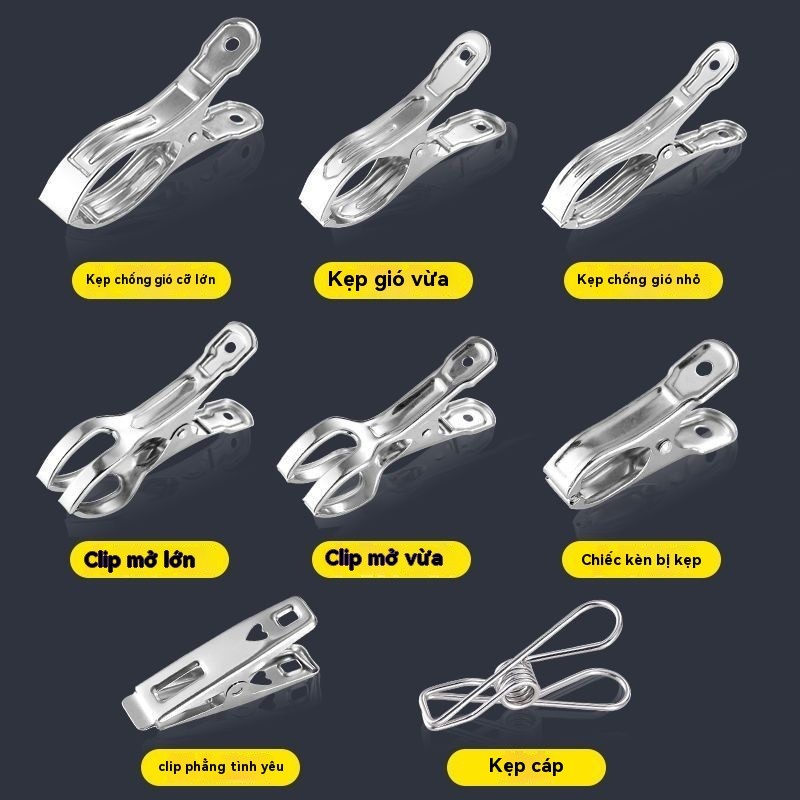Large 304 stainless steel clothes drying clip, super durable and anti ...