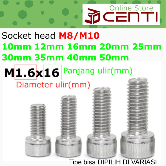 Bolt L Head Socket Screw Hexagon M8 M10 8mm 10mm stainless 12mm 16mm 20mm 25mm 30mm 35mm 40mm ...