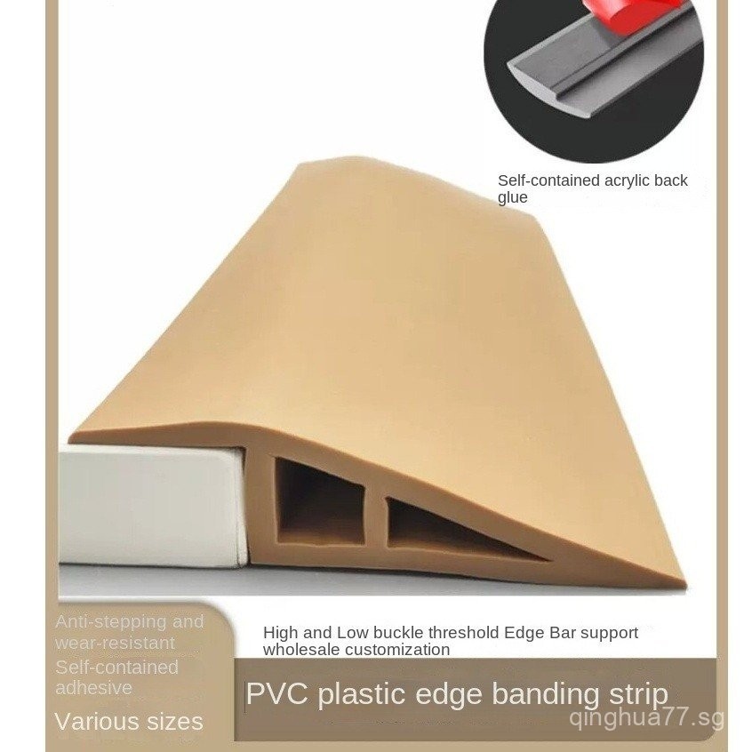 Pvc High Low Slope Pressing Edge Strip Floor Tile Closing Decorative ...