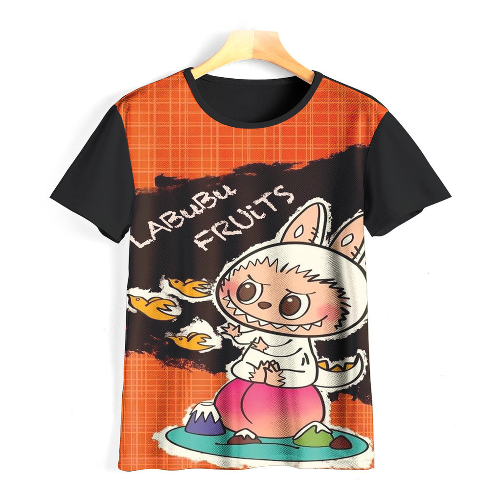 Labubu Children's T-shirt Cartoon TV Animation Clothes 3D Animal Labubu ...