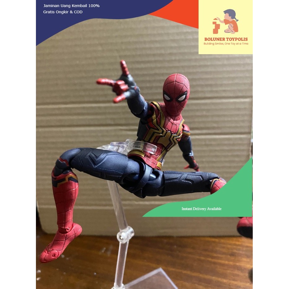 Shf SPIDER MAN INTEGRATED SUIT ARTICULATION MARVEL FIGURE FIGMA | Shopee Singapore