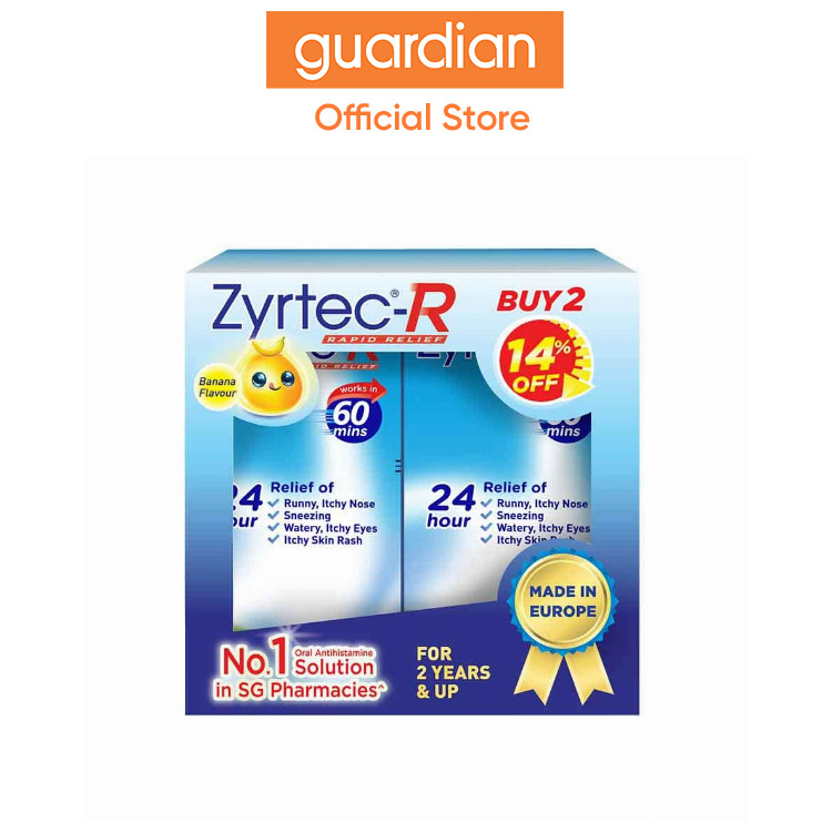 Zyrtec R Solution Allergy Relief Twin Pack 2x75ml | Shopee Singapore