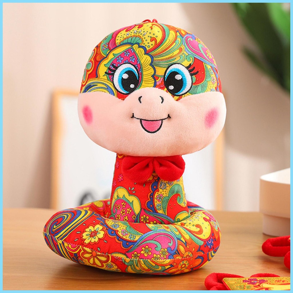 Stuffed Snakes 9.8Inch Standing Mascot The 2025 Year Of The Snake Plush ...