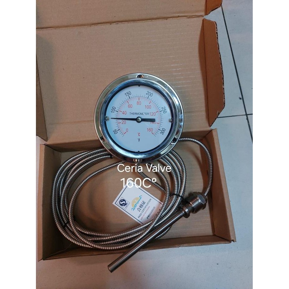 160 Degree Capillary Thermometer Celcius Diameter 4'' x 5 meters 160 ...