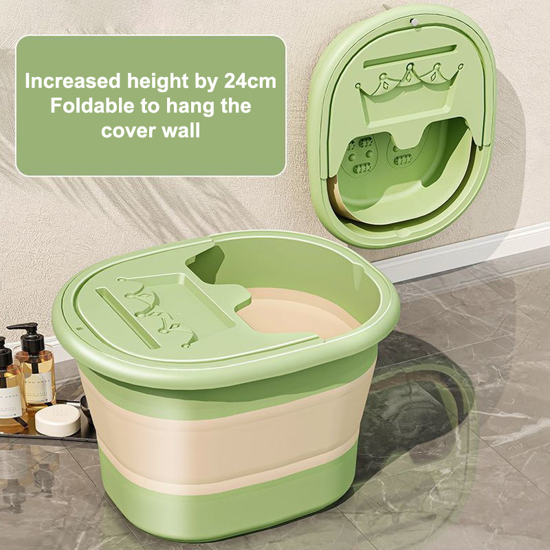[BT] 1Pcs Foldable Home Foot Bath Bucket Massage Foot Wash Leisure ...