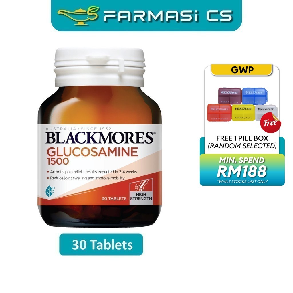 Blackmores Glucosamine 1500mg 30 tablets EXP:07/2027 [ Farmasi CS ...