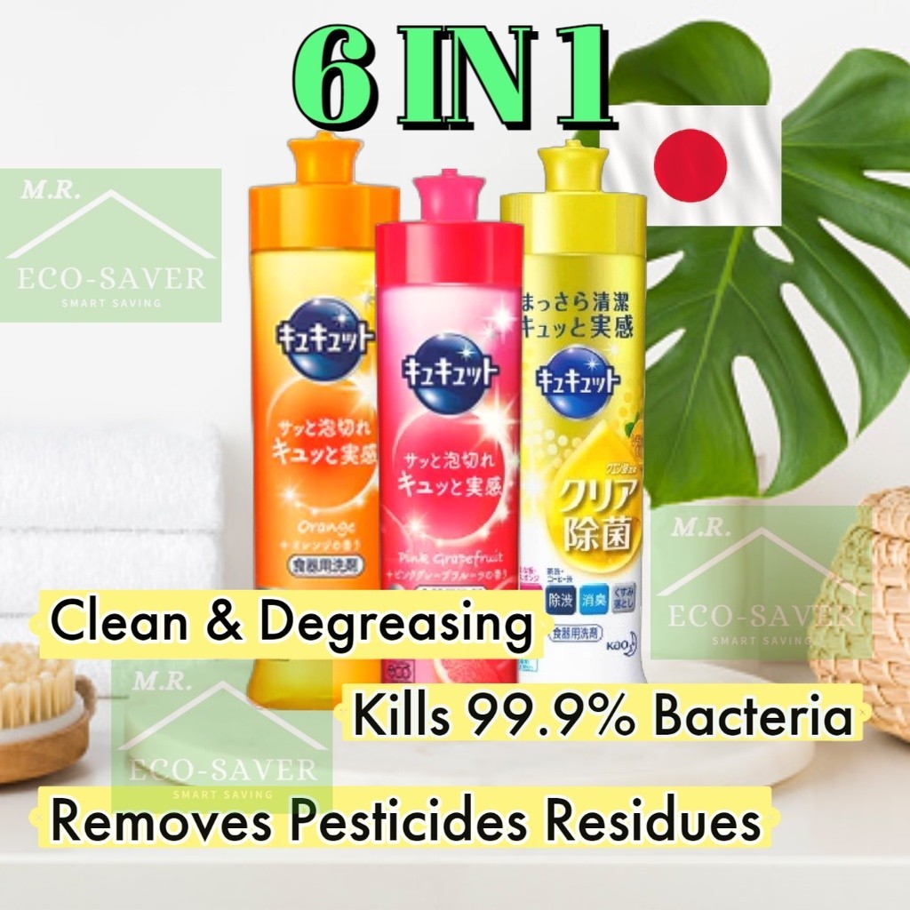 Kao Fruit Vegetable Cleanser Dishwashing Liquid Detergent Dishwash ...