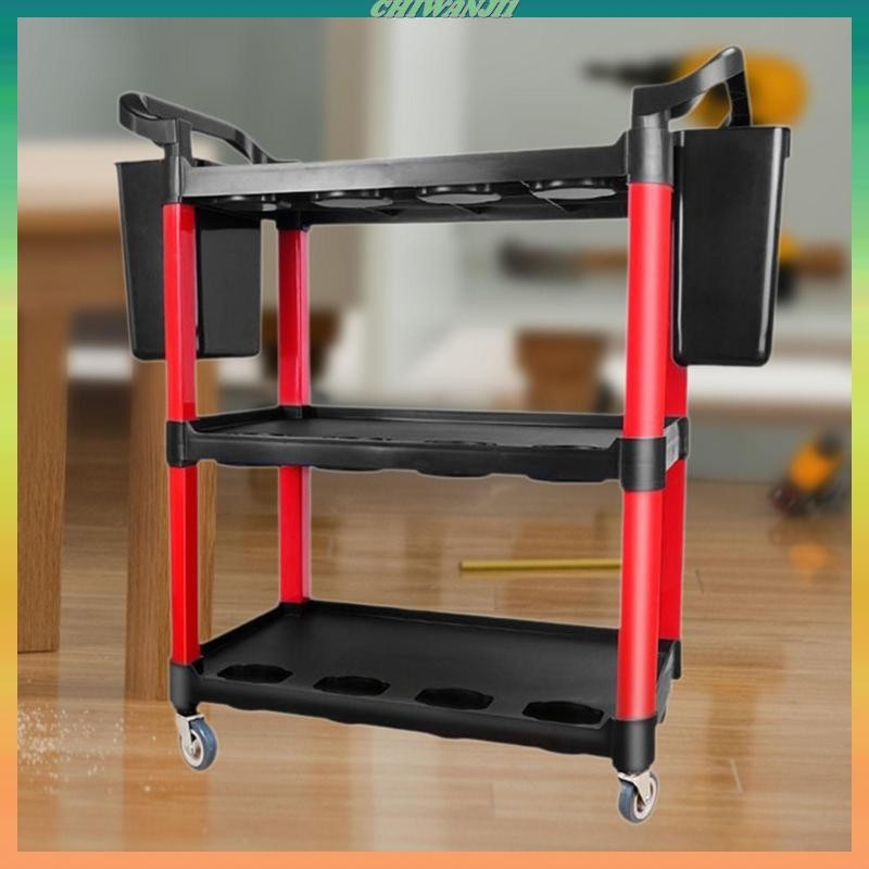 [Chiwanji1] Service Utility Tier Rolling Tool Cart for Warehouse Garage ...