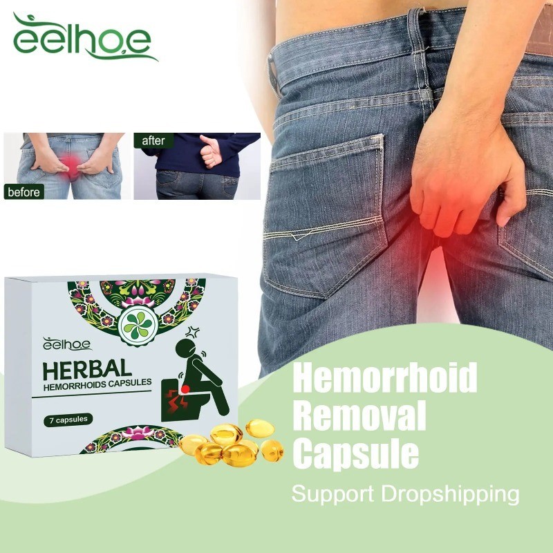 Hemorrhoid Treatment Capsules Relieve Anus Fissure Pain Swelling Bleeding Anal Antibacterial ...
