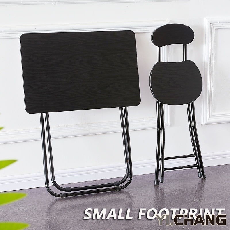 YICHANG Foldable Table Set Folding Table Computer Desk Set Computer ...
