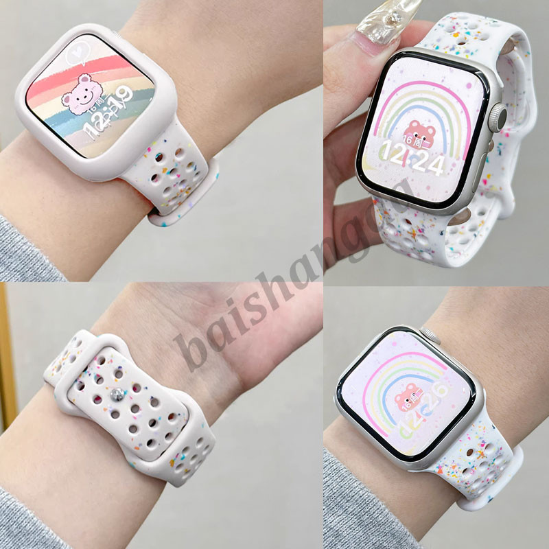 Silicone Watch Strap+Case For iwatch Ultra 2 49MM Sports Rubber Band ...