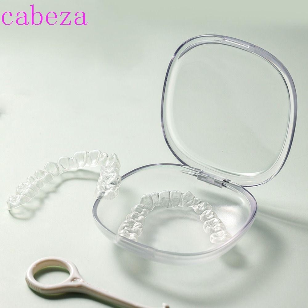 CABEZA Dental Retainer Box, Square Transparent Braces Orthodontic Case ...